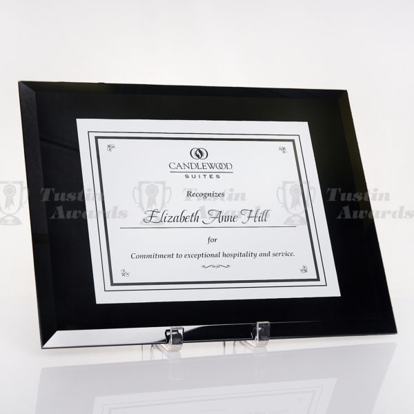 Walnut Finish Plaque | Tustin Awards