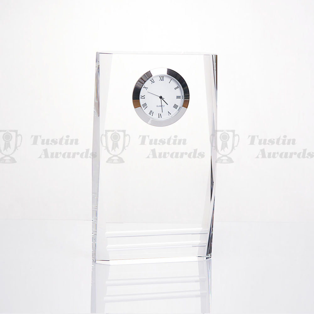 Beveled Pillar Clock | Tustin Awards