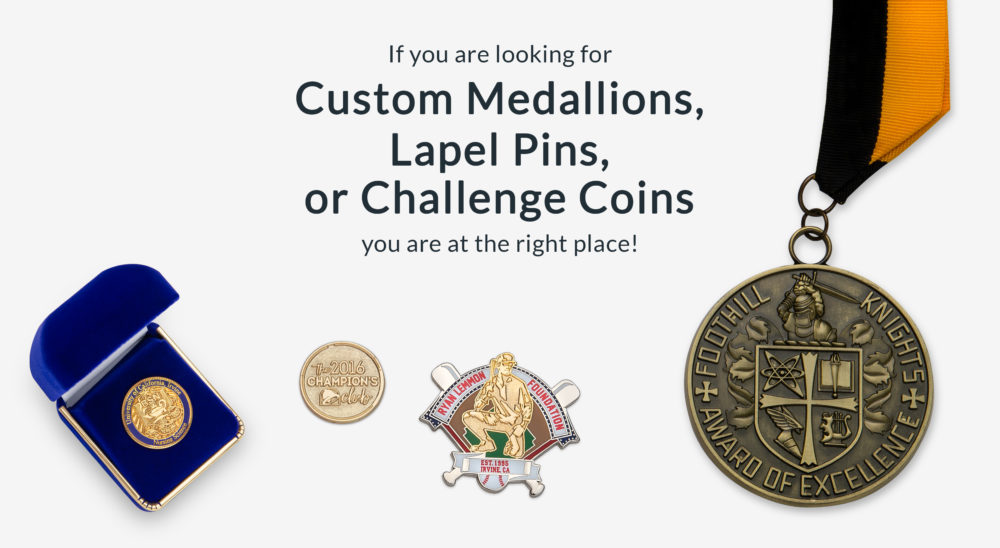 Shop Custom Medallions, Lapel Pins, & Challenge Coins | Tustin Awards